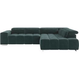 Ecksofa COTTA, B:310cm H:70cm T:225cmhunter, 100% Polyester, Wohnzimmer, Sofas, "Orion L-Form"
