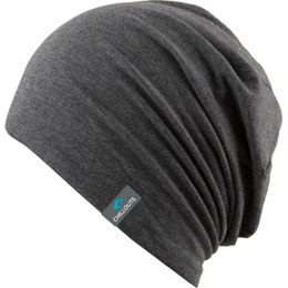 Chillouts Herren Beanie "Acapulco Hat", grau, meliert, unifarben, Baumwollmischung, M&uuml;tzen, Leichte Slouch-M&uuml;tze mit urbanem Look