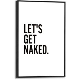 Poster Reinders, B:20cm H:30cm T:1,6cm, schwarz, MDF, Schlafzimmer, Bilder, "Quote"