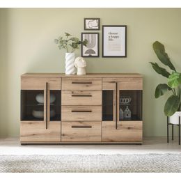 Sideboard Inosign, B:150cm H:86cm T:42cm, braun, FSC-zertifizierter Holzwerkstoff, Wohnzimmer, Sideboards, "Cantara, moderner Schrank, Kommode in