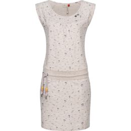 Ragwear Damen Sommerkleid "Penelope", beige, Gr. XS, 100% Baumwolle, Kleider, leichtes Baumwoll Kleid mit Print