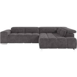 Ecksofa COTTA, B:310cm H:70cm T:225cmanthrazit, 100% Polyester, Wohnzimmer, Sofas, "Orion L-Form"