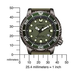 Citizen Taucheruhr "Promaster Eco-Drive Diver", gr&uuml;n, Armbanduhren, Armbanduhr, Herrenuhr, Damenuhr, Solar, bis 20 bar wasserdicht