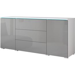 Sideboard Inosign, B:150cm H:67,9cm T:39,5cm, wei&szlig;, Wohnzimmer, Sideboards, "VERA, grifflos", verstellbare Einlegeb&ouml;den, Wahlweise mit oder ohne