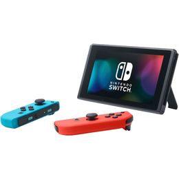 NINTENDO SWITCH Spielekonsole "Switch Neon-Rot/Neon-Blau", B:23,9cm H:10,2cm T:1,39cm, bunt, Spielekonsolen, Konsole r/b