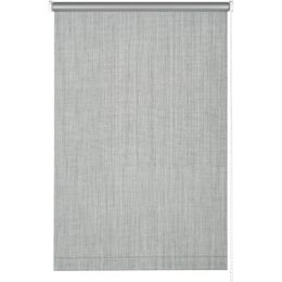 Seitenzugrollo Gardinia, B:102cm H:180cm, grau, Polyester, Rollos, "Blackout Deluxe", energiesparend mit Thermobeschichtung