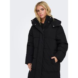 Jacqueline de Yong JDY Damen Steppmantel "JDYMAJA LONG PADDED JACKET OTW YFM NOOS"schwarz detail:dtm jdy lining, Gr. M, unifarben, Steppware, Obermaterial: 100%