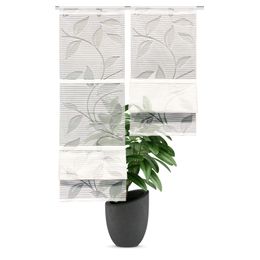 Magnetrollo Home Wohnideen, B:30cm H:120cm, wei&szlig;, Ausbrenner, Obermaterial: 79% Viskose, 21% Polyester, Raffrollos, "RANA", MAGNETROLLO