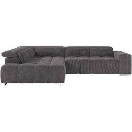 Ecksofa COTTA, B:310cm H:70cm T:225cmanthrazit, 100% Polyester, Wohnzimmer, Sofas, "Orion L-Form"