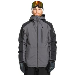 Quiksilver Herren Snowboardjacke "Mission", grau, Gr. S, 100% Polyester, Jacken
