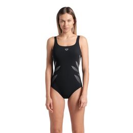 arena Damen Badeanzug "W arena SWIMSUIT MILENA WING BACK C CUP", schwarz, Gr. 38, Obermaterial: 68% Polyamid, 32% Elasthan, Badeanz&uuml;ge