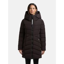 Khujo Damen Wintermantel "Dier"pflaume, Basic, Gr. XL, Obermaterial: 100% Nylon; Innenfutter: 100% Nylon; Wattierung: 100% Polyester, M&auml;ntel, Winter