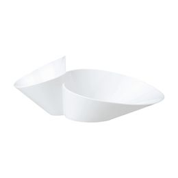 Villeroy & Boch VILLEROY & BOCH Dipschale "Eye-catcher Doppelbol NewWave 49 x 27 cm weiß", weiß, Schüsseln