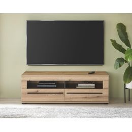 Lowboard Inosign, B:140cm H:47cm T:42cm, braun, FSC-zertifizierter Holzwerkstoff, Wohnzimmer, Sideboards, "modernes TV-Unterteil, Kommode in Eiche