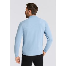 BOSS Orange Herren Poloshirt "Petempestolong", blau, Gr. 5XL, Jersey, Obermaterial: 82% Baumwolle, 12% Polyamid, 6% Elasthan, Shirts, mit Knopfleiste