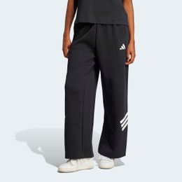Damen Sporthose "W FI 3S OH PT", schwarz, Gr. XL, adidas Sportswear, Obermaterial: 67% Polyester, 33% Baumwolle, Hosen