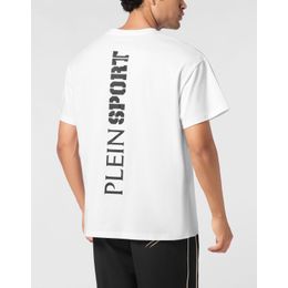 Plein Sport Herren T-Shirt "Logo", wei&szlig;, Gr. XL, Obermaterial: 100% Baumwolle, Shirts