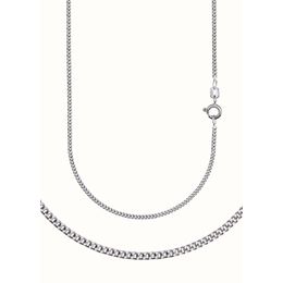 Firetti Damen Collierkettchen "Schmuck Geschenk Silber 925 Halskette Panzerkette diamantiert", 45, Silber 925 (Sterlingsilber), B: 1mm, silber,