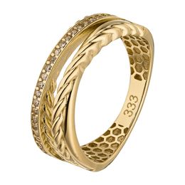 Goldring JOBO "Ring Damenring 7 mm breit" Gr. 50, gelbgold 333, Fingerringe, Damen, 50, Gelbgold 333, Goldring