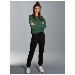 TRIGEMA Damen Jogginganzug "TRIGEMA Bio-Freizeitanzug"efeu, Basic, Gr. XL, 75% Baumwolle (Biobaumwolle kbA), 25% Baumwolle (recycelt), Sportanz&uuml;ge