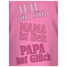 TRIGEMA M&auml;dchen T-Shirt "TRIGEMA T-Shirt mit frechem Spruch-Print", Gr. 80candy, Feinripp, 100% Baumwolle (Bio-Baumwolle kbA), Basic, Shirts