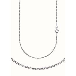 Firetti Damen Collierkettchen "Schmuck Geschenk Silber 925 Halskette Ankerkette diamantiert", 38, Silber 925 (Sterlingsilber), B: 1,3mm, silber,
