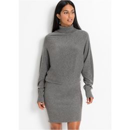 bonprix Damen Strickkleid, grau, Gr. 32, Obermaterial: 50% Viskose, 26% Polyamid, 24% Polyester, Kleider