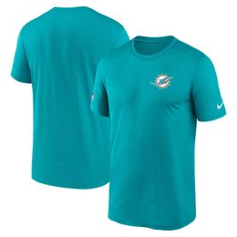 Nike Damen T-Shirt "Nike T-Shirt Miami Dolphins Nike Small Logo", gr&uuml;n, Gr. XL, 100% Polyester, Shirts