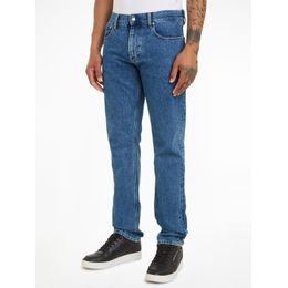 Herren Straight-Jeans "AUTHENTIC STRAIGHT", blau, Gr. 32, Calvin Klein Jeans, unifarben, Denim/Jeans, Obermaterial: 100% Baumwolle, Jeans, im