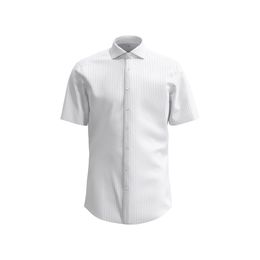 Seidensticker Herren Businesshemd "Regular", blau, Gr. 40, gestreift, 100% Baumwolle, Hemden, Regular Kurzarm Kentkragen Streifen