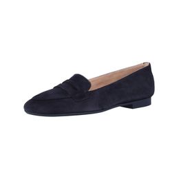 Slipper Paul Green "Paul Green Slipper Leder", Damen, Gr. 37, blau, Leder, Schuhe Slipper