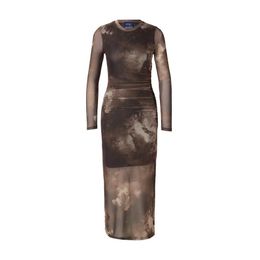 Tantra Kleid Damen Gr&ouml;&szlig;e 40 braun / schoko / brokat / dunkelbraun Winterkleid