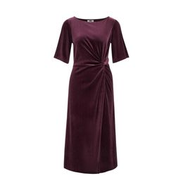 WE Fashion Kleid Damen Gr&ouml;&szlig;e 46 aubergine Winterkleid