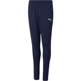 Puma Sporthose 'TeamRise' Jungen Gr&ouml;&szlig;e 116 dunkelblau / wei&szlig;