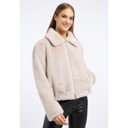 Frieda & Freddies New York Damen Blouson "Fake Fur Jacket / Xavy", wei&szlig;, Gr. 46, FRIEDA & FREDDIES, unifarben, 100% Polyester, Jacken
