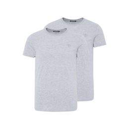Chiemsee Herren T-Shirtmedium grau, medium grau, Gr. XL, unifarben, 90% Polyester, 10% Elasthan, Shirts, - im vorteilhaften Doppelpack