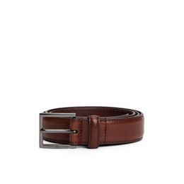 Tommy Hilfiger Herren Lederg&uuml;rtel "HUDSON LEATHER 3.0 cm breit", braun, Gr. 80, unifarben, Web, Rindsleder, G&uuml;rtel, Gr&ouml;&szlig;enverstellbar