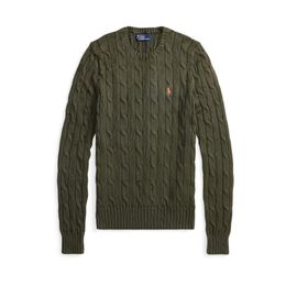 Polo Ralph Lauren Pullover Damen Gr&ouml;&szlig;e XXS oliv / hellorange