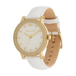 Michael Michael Kors Uhr 'COREY' Damen Gr&ouml;&szlig;e One Size gold / wei&szlig;
