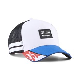 Puma Herren Flex Cap "BMW M Motorsport Lifestyle Trucker-Cap Erwachsene"wei&szlig;, mehrfarbig, Obermaterial: 100% Baumwolle; Futter Vorderteil: 100%