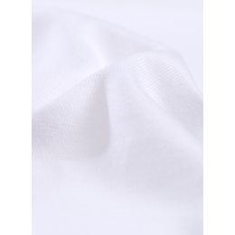 TRIGEMA Damen T-Shirt "TRIGEMA T-Shirt DELUXE Baumwolle mit Kristallsteinen", wei&szlig;, Basic, Gr. M, Single Jersey, 100% Baumwolle, Shirts