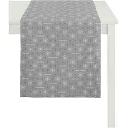 Tischl&auml;ufer Apelt "3008 Christmas Elegance, Weihnachtsdeko, Weihnachten", bunt (grau, silberfarben), B:48cm L:140cm, Polyester, Tischdecken