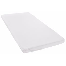 Spannbettlaken OTTO HOME "Physalis Topper Basic, in Gr. 90x200, 140x200 oder 180x200 cm", wei&szlig;, B:140cm L:200cm, Jersey, Obermaterial: 100% Baumwolle, Bettlaken, Spannbettlaken, Baumwolle, Matratzen bis 8 cm H&ouml;he, Bettlaken, Spannbetttuch, Laken