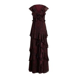 Lauren by Ralph Lauren Lauren Ralph Lauren Kleid Damen Gr&ouml;&szlig;e 40 marine / braun / rot Winterkleid