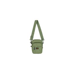 Umh&auml;ngetasche Alpha Industries "Label Messenger Bag S", Gr. onesize, gr&uuml;n (sage, gr&uuml;n), Obermaterial: 100% Polyester; Futter: 100% Nylon, Taschen Umh&auml;ngetasche