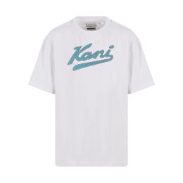 Karl Kani Mädchen T-Shirt "Karl Kani Varsity Palm Print-Shirt"weiß, Gr. 134, bedruckt, 100% Baumwolle, Shirts