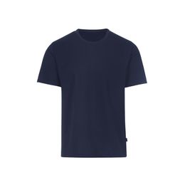 T-Shirt TRIGEMA "TRIGEMA T-Shirt in Piqu&eacute;-Qualit&auml;t", Herren, Gr. S, blau (navy), 100% Baumwolle, Basic, Shirts T-Shirt