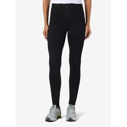 Skinny-fit-Jeans Noisy may "NMCALLIE HW SKINNY BLACK JEANS NOOS", Damen, Gr. 28, Länge 30, schwarz (schwarz denim), Denim/Jeans, Obermaterial: 75% Baumwolle, 18% Polyester, 5% Viskose, 2% Elasthan, unifarben, skinny fit, Jeans