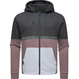 Kapuzensweatjacke Ragwear "Blocky", Herren, Gr. M (50), schwarz, Sweatware, Obermaterial: 70% Baumwolle, 30% Polyester, Basic, l&auml;ssig geschnitten h&uuml;ftbedeckend, hoch geschlossener Ausschnitt, &Auml;rmel ohne &Auml;rmelschlitz Rippb&uuml;ndchen, Sweatjacken, Herren Basic Sweatjacke mit Kapuze