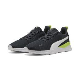 Puma Herren Sneaker "Anzarun Lite Sneakers Erwachsene", Gr. 47strong gray wei&szlig; lime smash gr&uuml;n, Obermaterial: Synthetik, Textil; Futter: Textil;